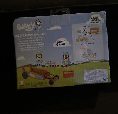 New Bluey RUSTY BLUEY'S GO KART GO-KART | Grelly USA
