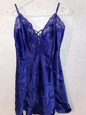 Frederick’s of Hollywood Sexy VTG Women's M slip Lingerie lace up ...