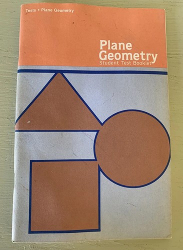 Vintage 1982 Abeka Plane Geometry Student Test Booklet | eBay