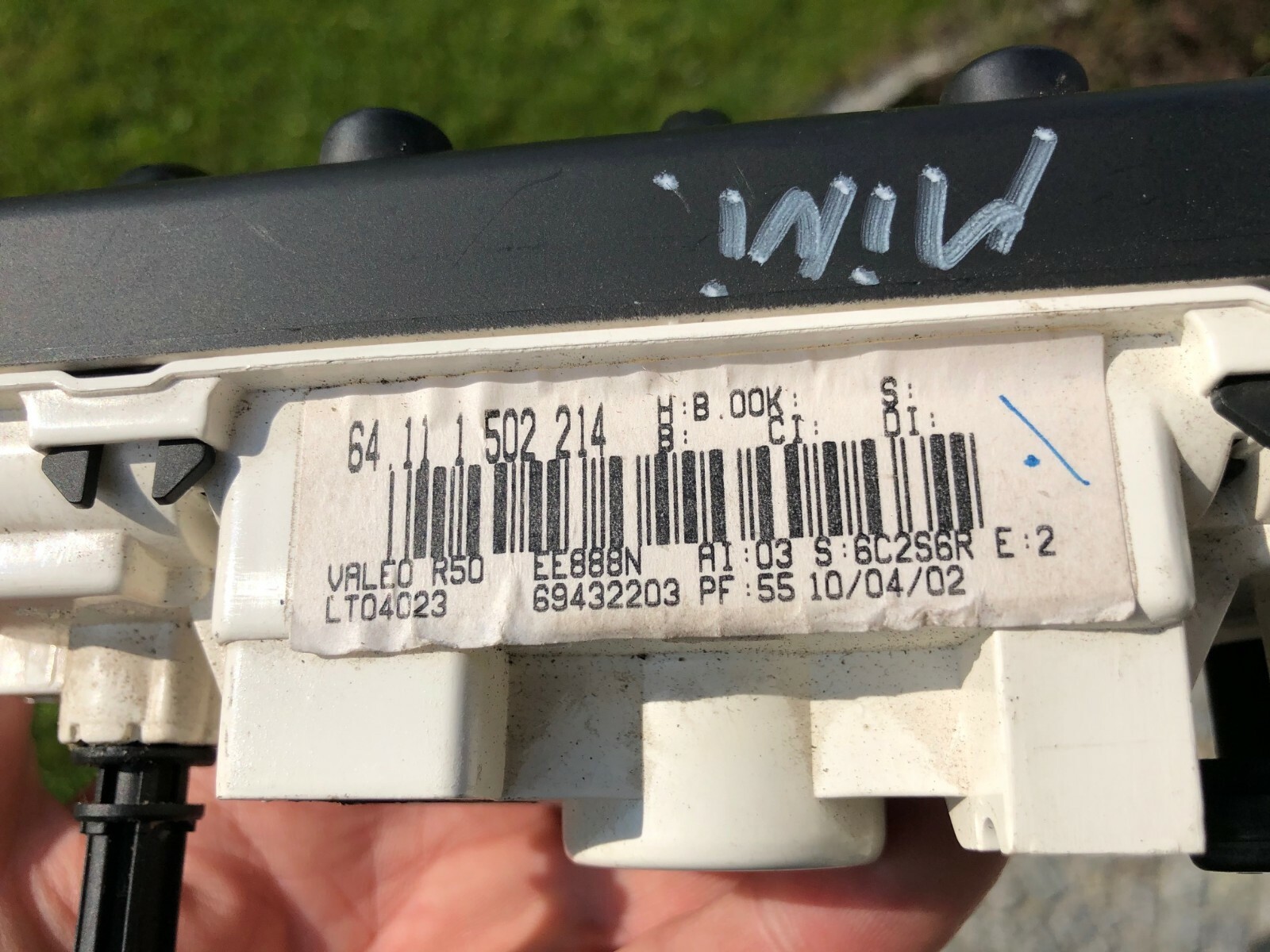 MINI COOPER ONE R50 R52 R53 AC AIR CONDITIONING CLIMATE HEATER CONTROL ...