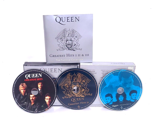 Queen CD Greatest Hits I II & III • The Platinum Collection • 3 Disc ...
