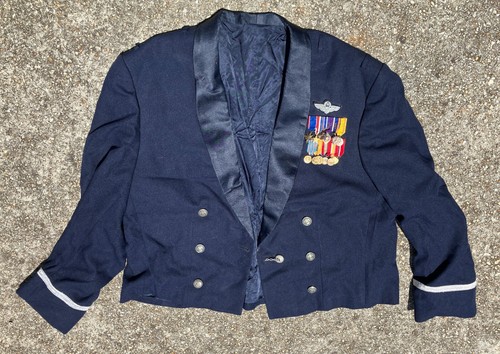 VTG 50s USAF Uniform Jacket + Medals LtCol Sammy A Pierce USAF WWII ...