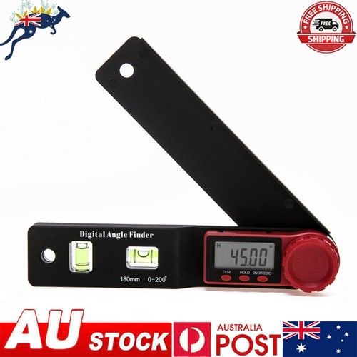 Digital Protractor Angle Finder Meter Inclinometer 0-200 Degree Angle ...