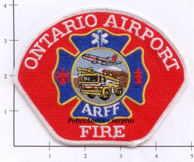 California - Ontario Airport ARFF CA Fire Dept Patch Aircraft Rescue ...