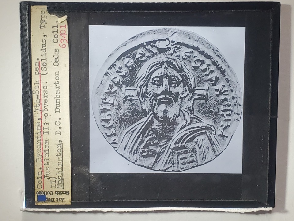 Justinian II, 7th-8th c. Byzantine Coin, Magic Lantern Glass Slide | eBay
