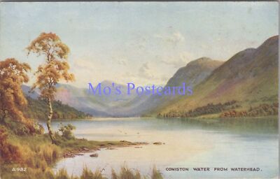 Cumbria Art Postcard - Coniston Water From Waterhead, Artist E.H ...