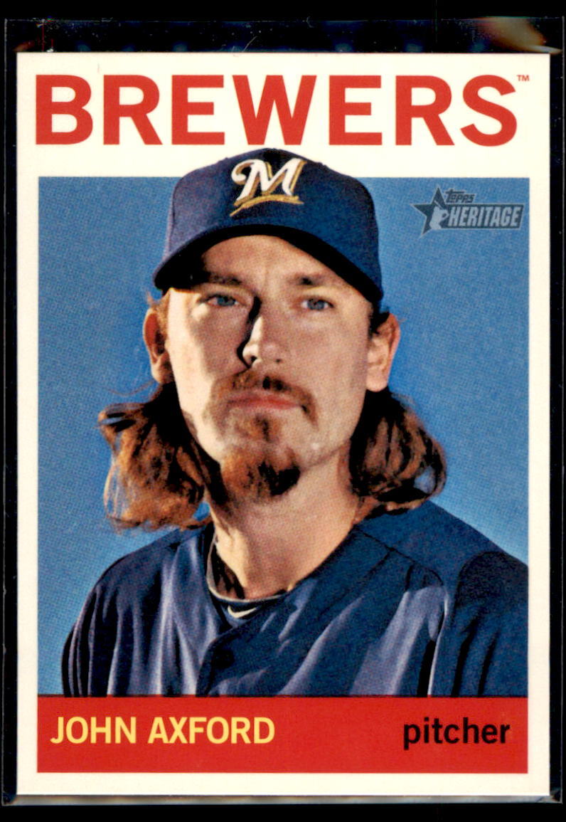 2013 Topps Heritage John Axford #377 Milwaukee Brewers | eBay