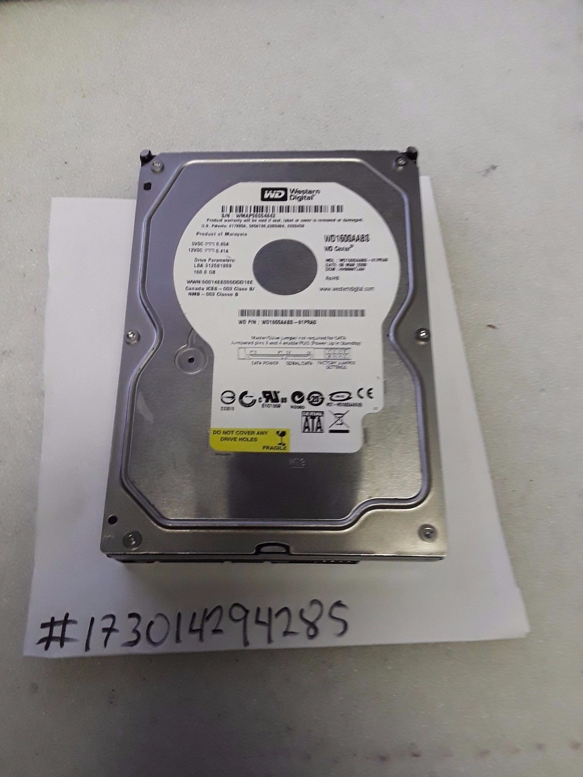 Desktop PC 160GB Hard Drive SATA Western Digital WD1600AABS-61PRA0 | eBay