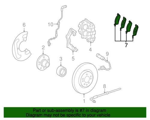 Mercedes-AMG Genuine TS Disk Brake Pad A0004205002 G63 2019 | USA ...