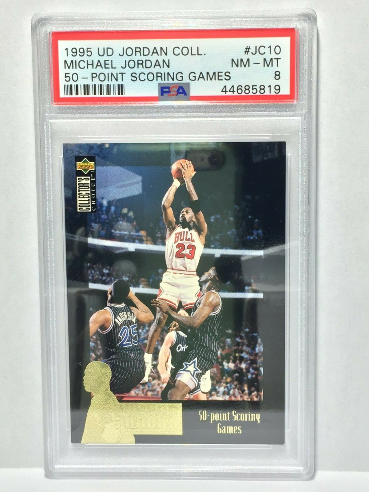 1995 Upper Deck #JC10 Michael Jordan Collection 50-Point Scoring Games ...