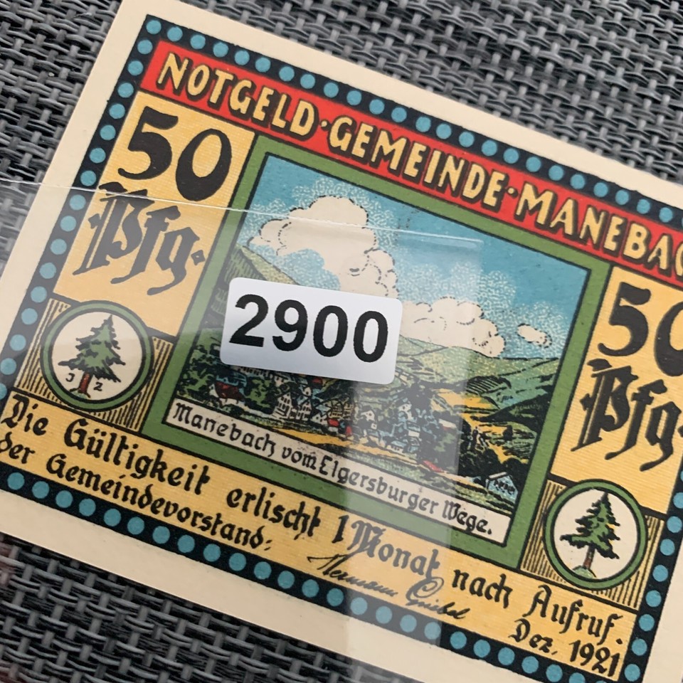 Germany Notgeld Banknote 1920's Post WW1 WWI Era German Currency 100 Pf ...