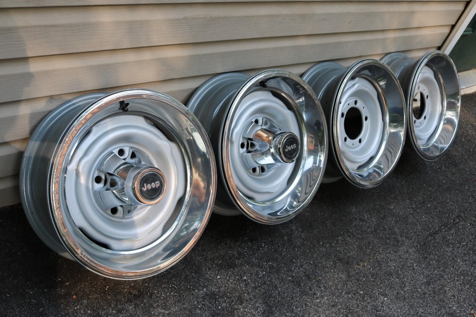 JEEP COMMANDO CJ5 CJ6 CJ7 CJ8 15X6 STEEL WHEELS 5X5.5 BC | eBay