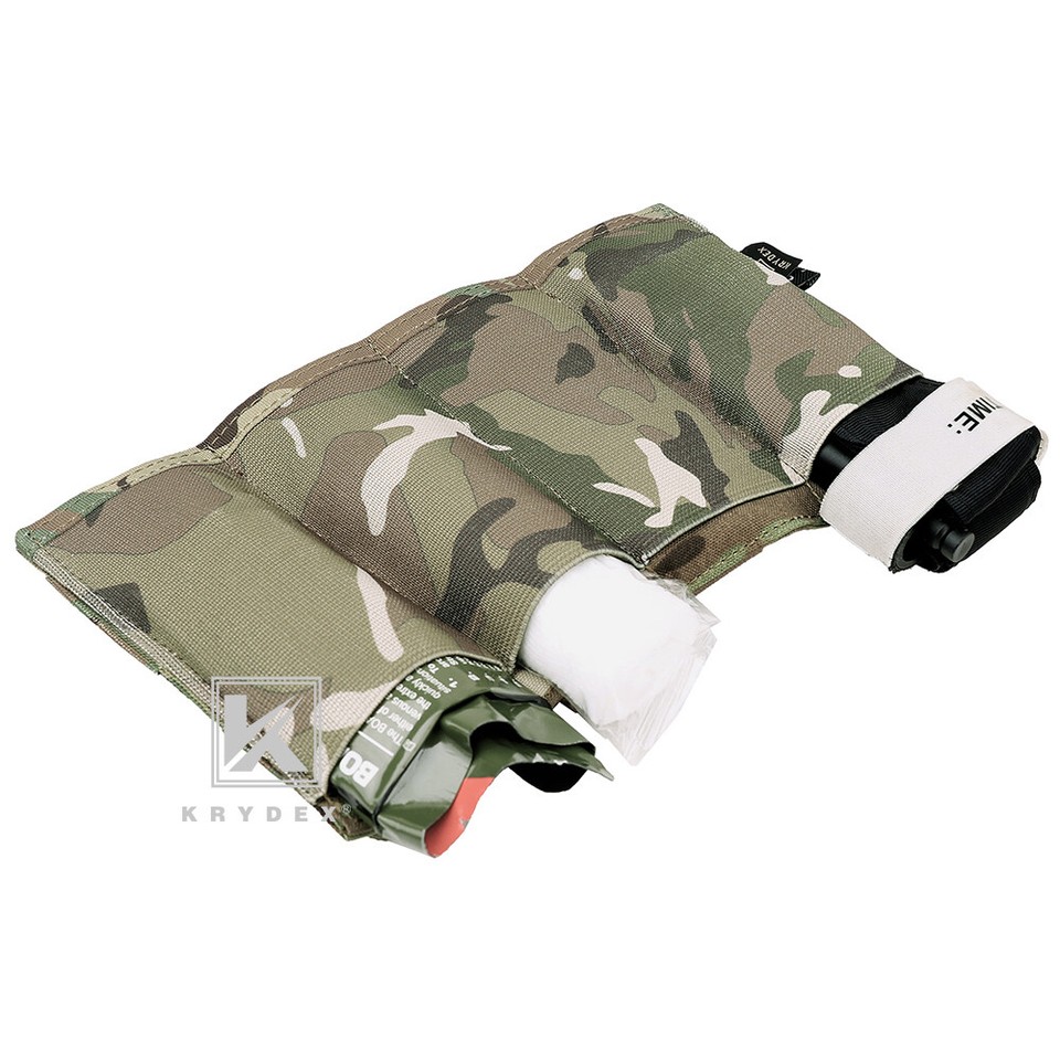 KRYDEX Quad Open Top Elastic Mag Pouch Tactical Magazine Holster MOLLE ...