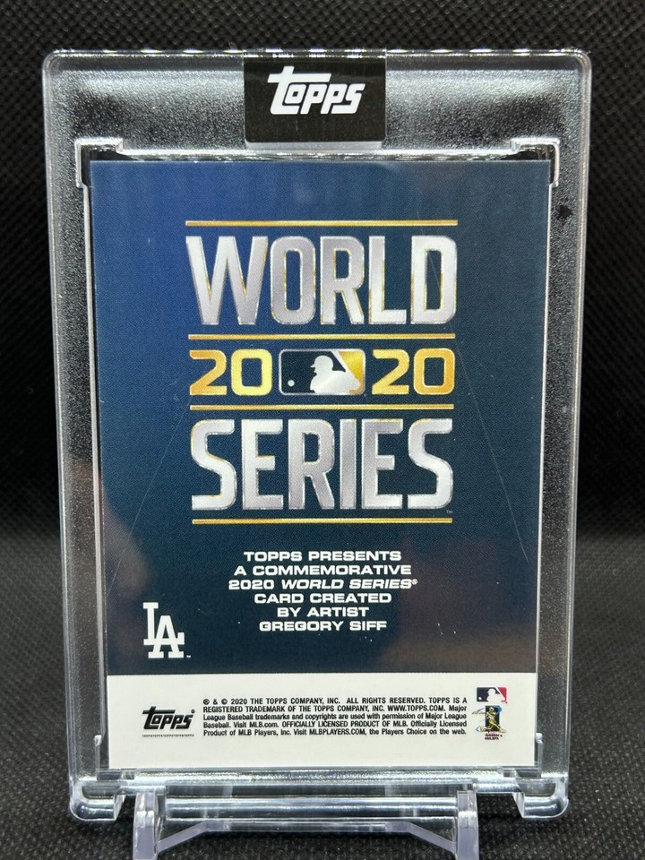 2020 Topps X World Series Cards By Gregory Siff - LA Dodgers Card #3- W ...