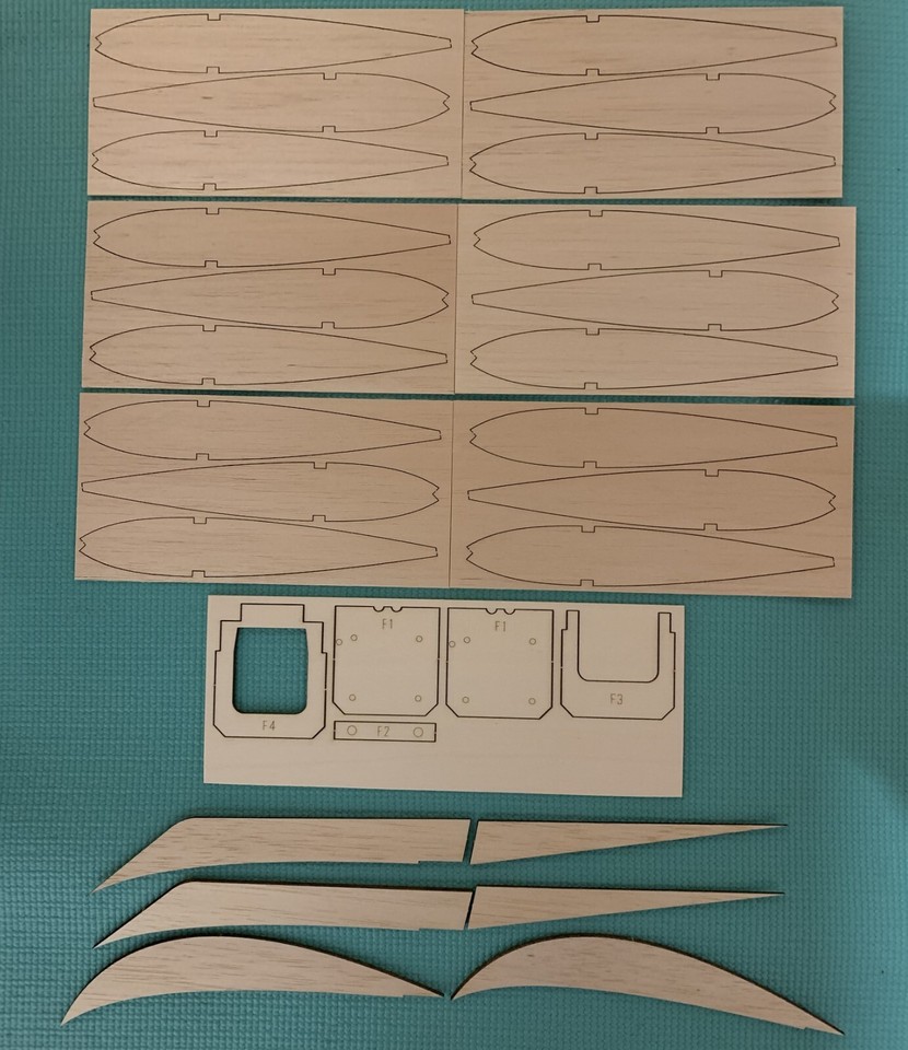 Sig Wonder - RC Sports Aerobatic Model ~ Laser-cut Balsa Wing RIB ...