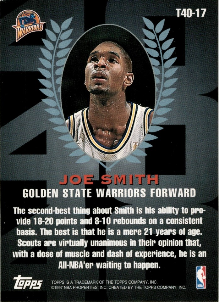 1997 Topps #T40-17 Joe Smith Topps 40 Great! | eBay