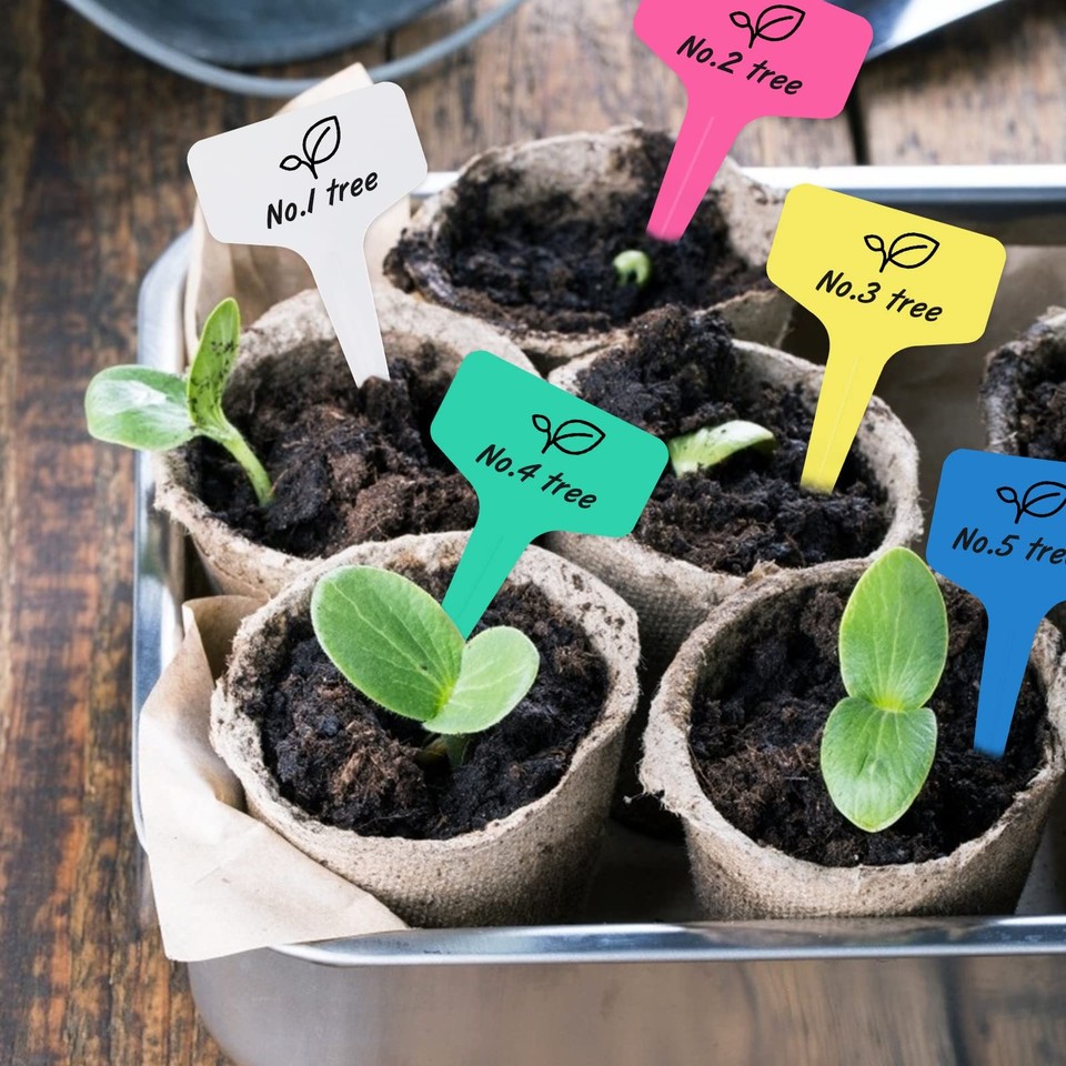 200 Pcs Plant Labels,Garden Marker Vegetable Gardening Tags,T-Garden ...