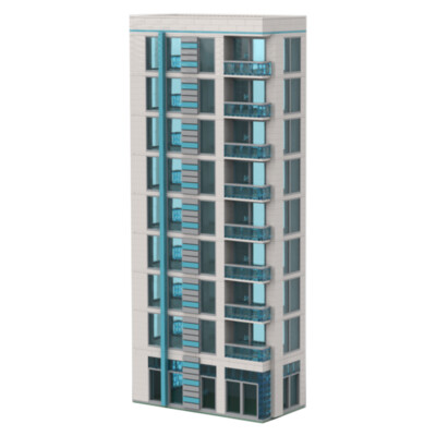 ZITIANYOUBUILD Blue and White Skyscraper Model Modular Building 1575 ...