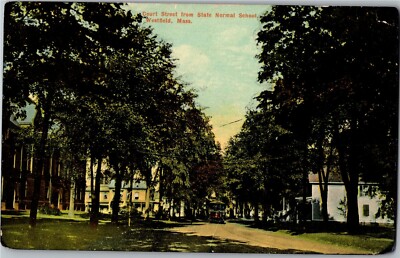 Court Street from State Normal School Westfield MA c1911 Vintage ...