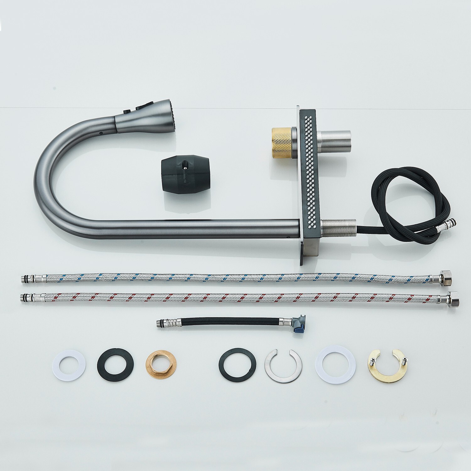 Flying Rain Waterfall Kitchen Sink Pull Out Faucet Single Slot ...