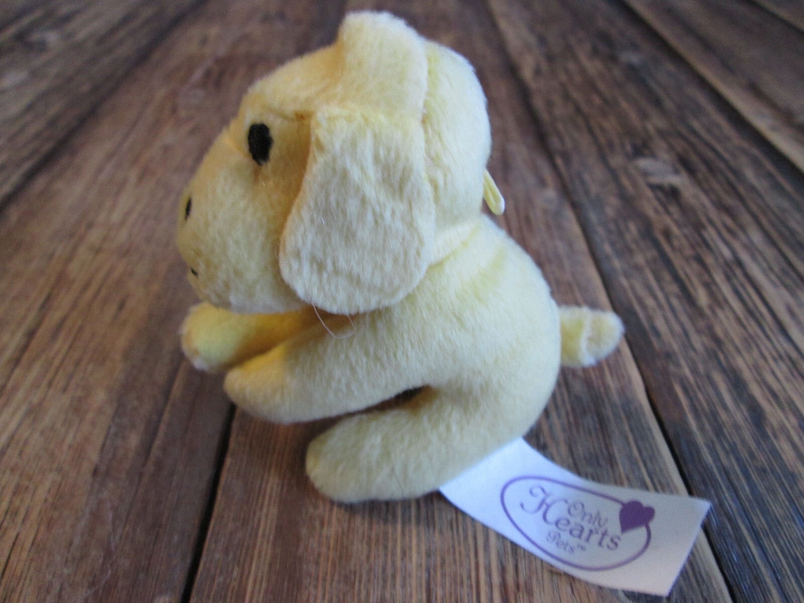 Only Hearts Pets Mini 3" Yellow Dog McDonalds Plush Puppy Hook & Loop ...