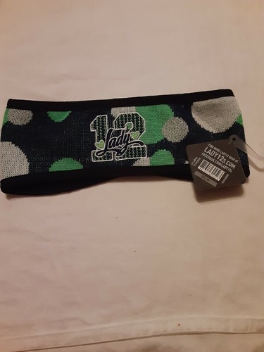 Lady 12 Seattle Seahawks Headbands ear warmers green blue gray white ...