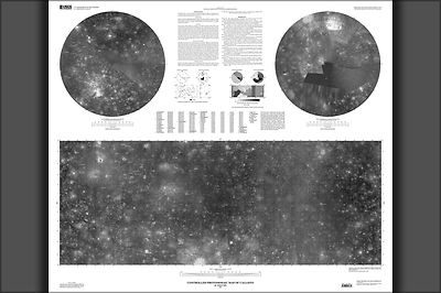 Poster, Many Sizes; Map Of Callisto Moon Of Jupiter By Galileo Orbiter ...