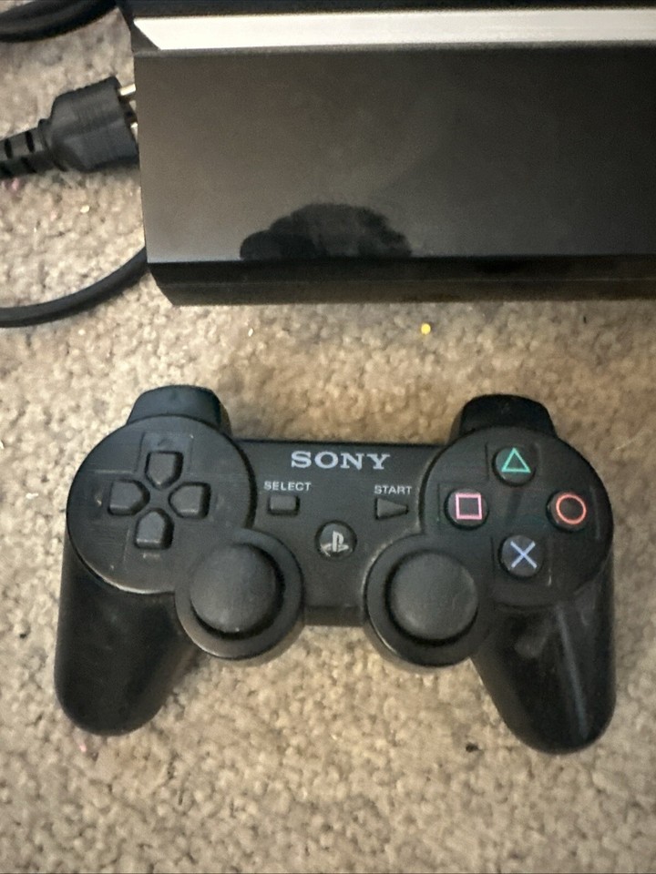 Sony PlayStation 3 PS3 Fat Console CECHH01 W/ Dualshock Controller And ...