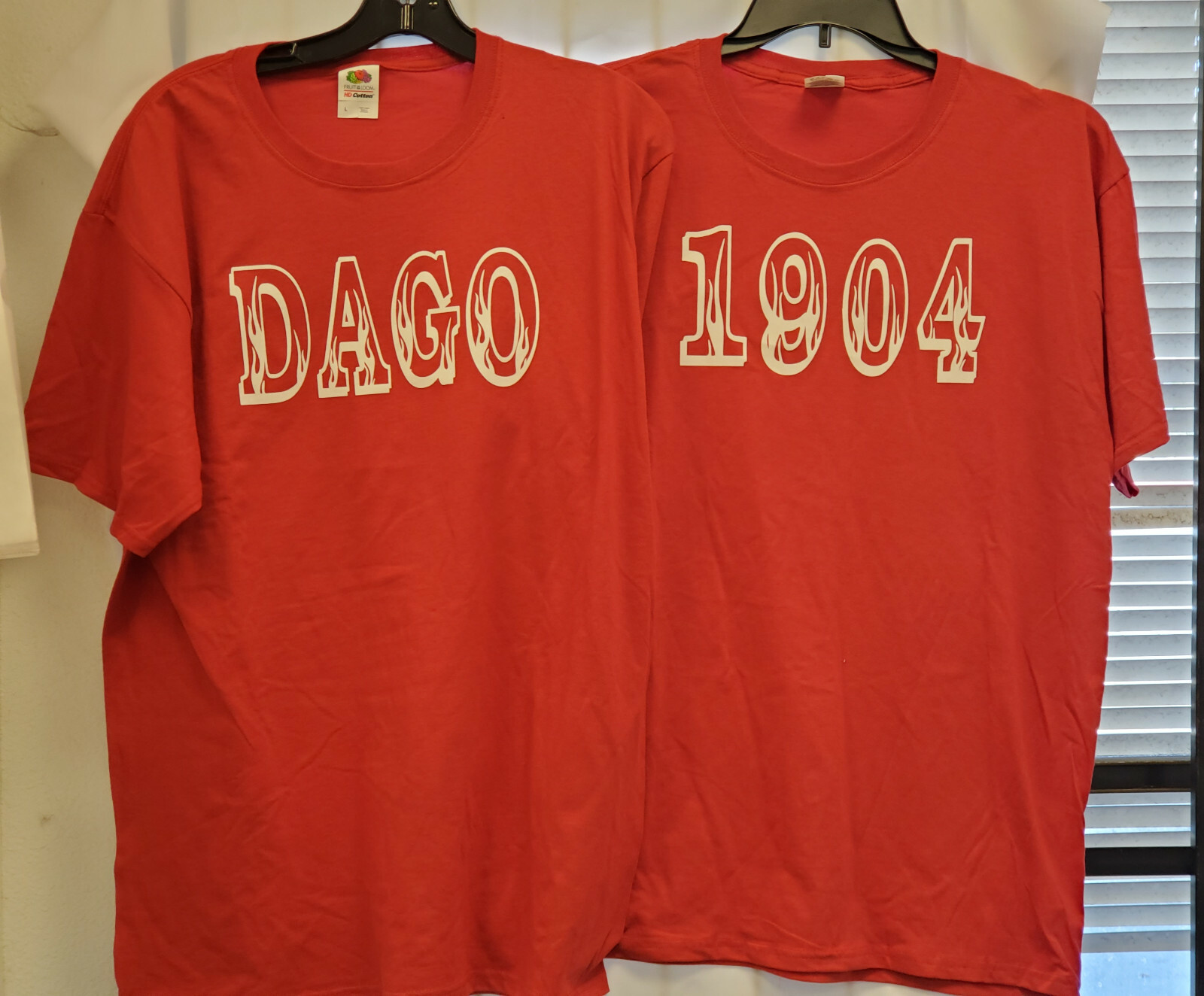 1904 & Dago Set of 2 Red T shirt Size Large | eBay