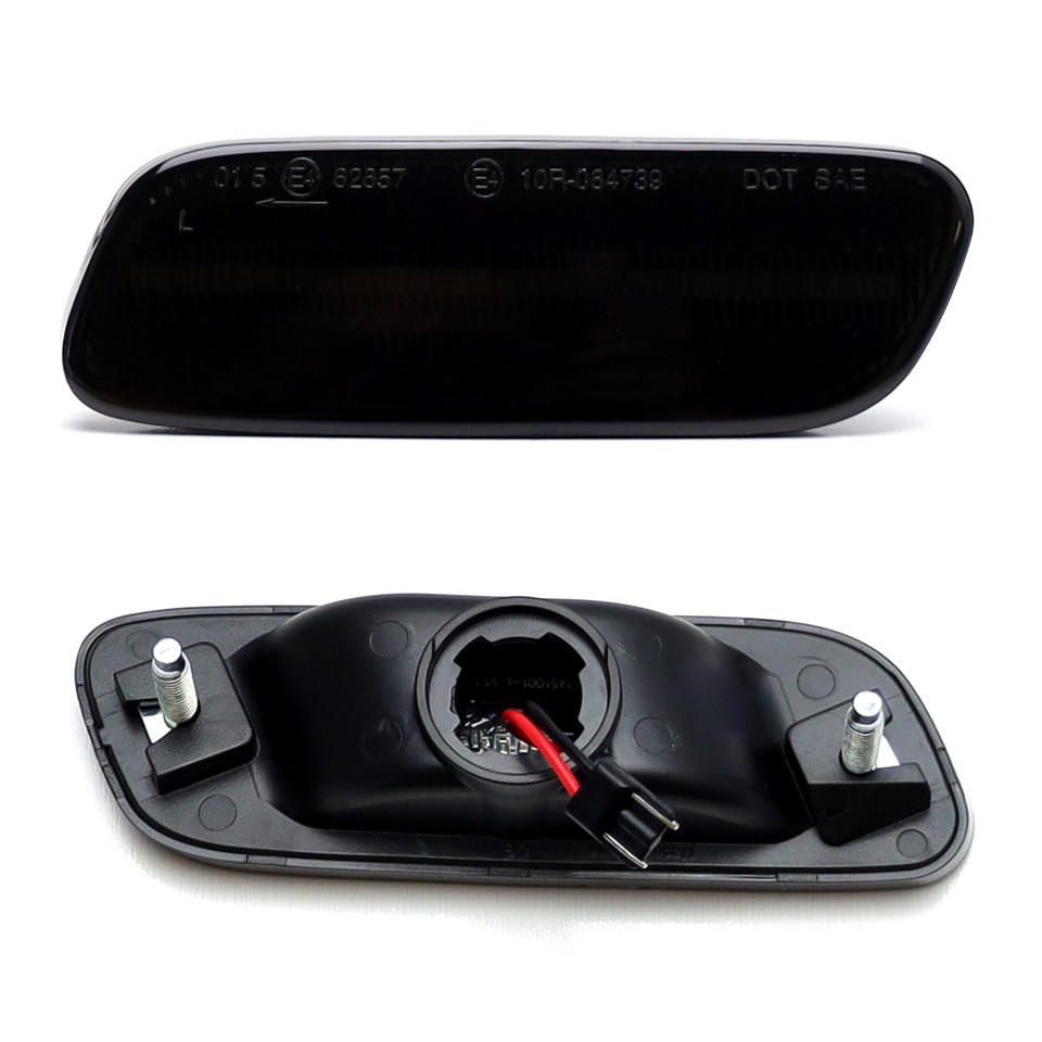 Smoked Lens White Full LED Side Marker Light Kit For Lexus 1992-2000 ...