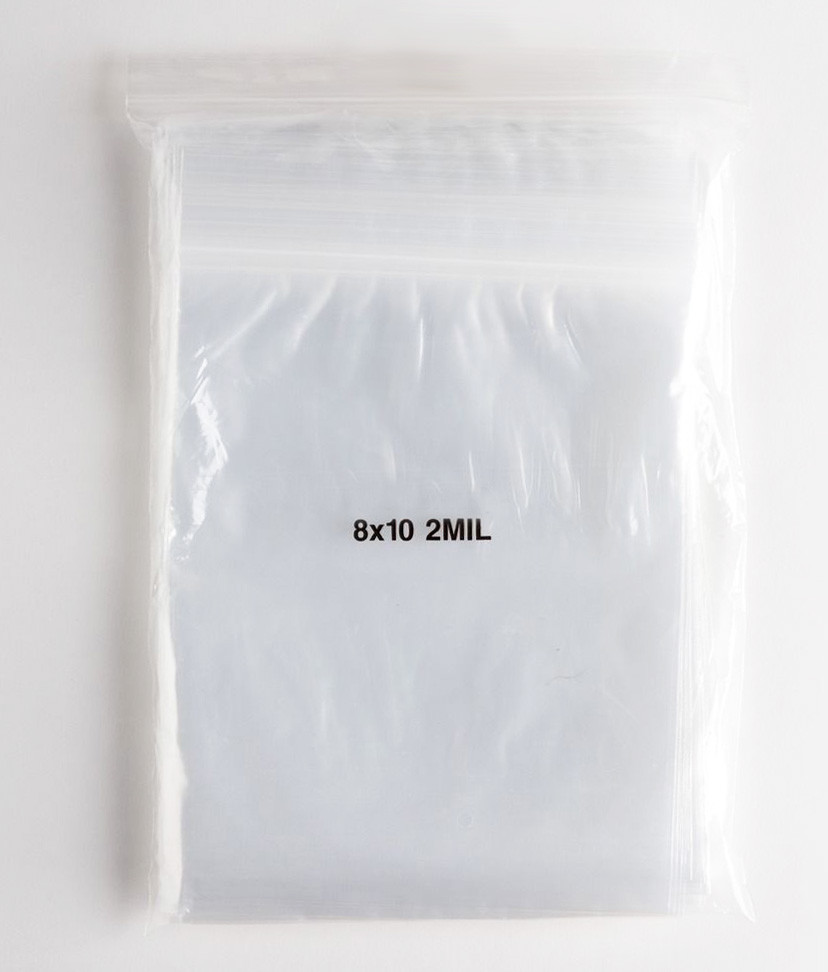 8 x 10" Zip Lock Reclosable Baggies Clear Poly Plastic 2ML - 50 pk | eBay