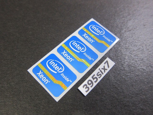 3 Pcs intel Xeon sticker 15.5mm x 21mm (2011 Version) | eBay