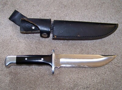 Vintage Buck 124 Frontiersman With Leather Swivel Sheath - Pre Date ...