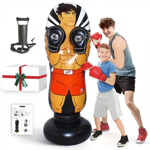 68Inch Inflatable Punching Bag Toy Inflatable Boxing Training Equipment ...