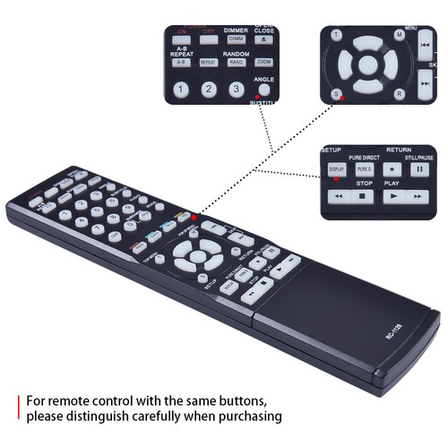 New RC-1128 Remote Control For Denon Blu-ray Player DBP-1610 DN-V500BD ...