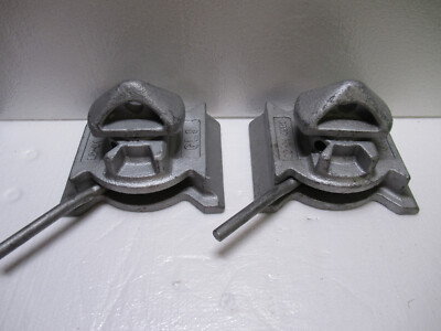 (Qty 2) Shipping Container Dovetail Bottom Twist Lock Sea Rail Manual ...