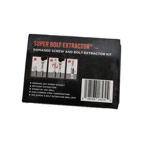 4 PCs Super Bolt Extractor Easy Out Drill Bits Guide Broken Screws Bolt ...