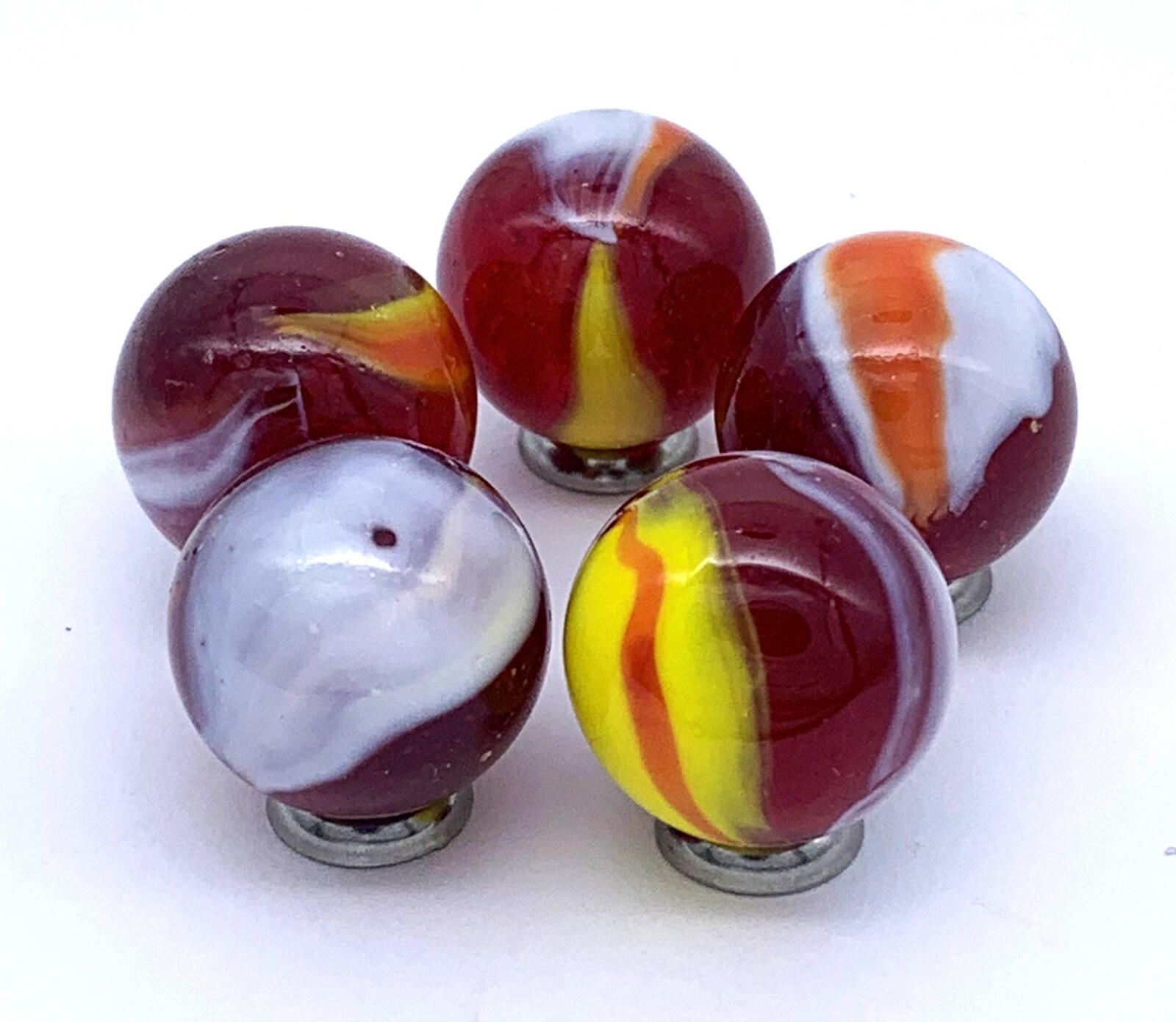 16mm Cardinal Glass Marble Players Pack of 5 Early Vacor 2000-2011 | eBay