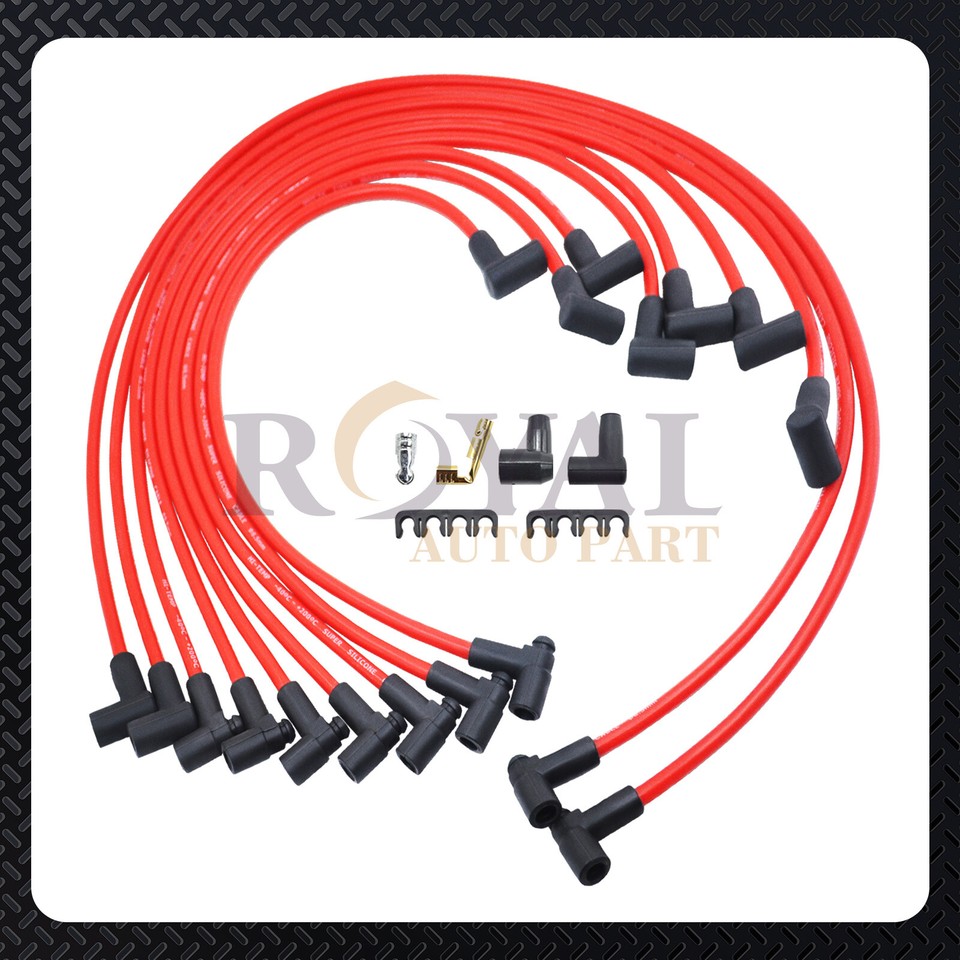 Ignition Distributor for Chevy SBC 305 350&Plug Wires 90 degree ...