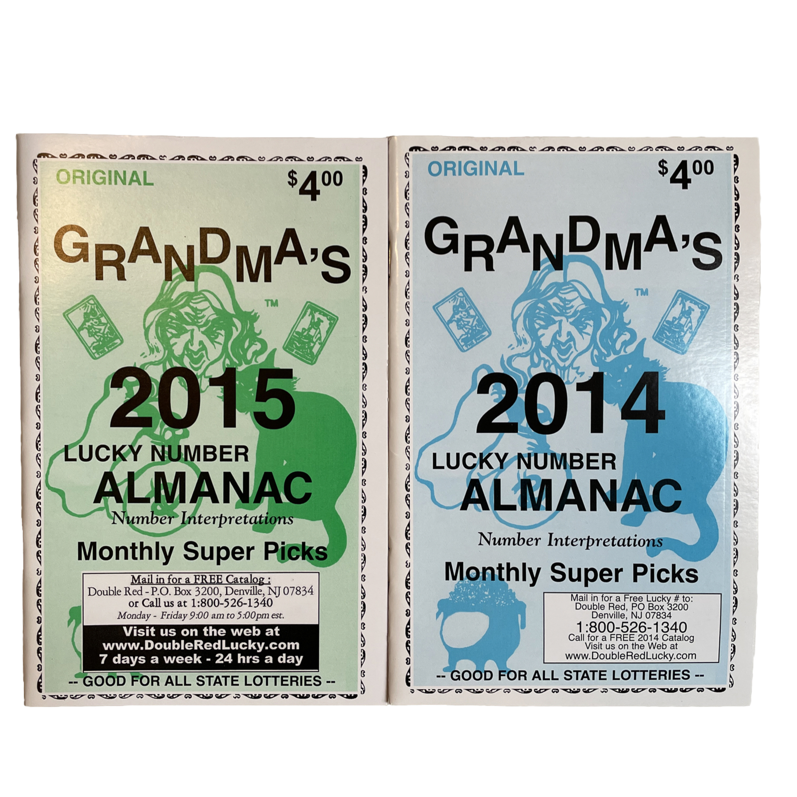 2014 & 2015 Original Grandma’s Almanac - Lottery Book Numerology New U ...