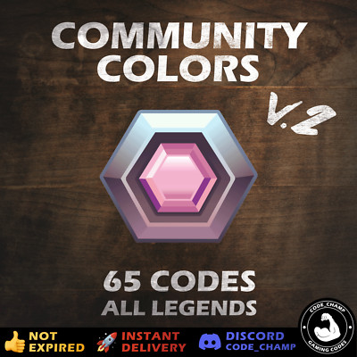 Brawlhalla Community Colors v2 Codes - All Legends | eBay