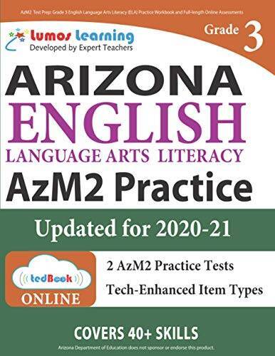 AzM2 Test Prep: Grade 3 English Language Arts Literacy (ELA) Practice ...