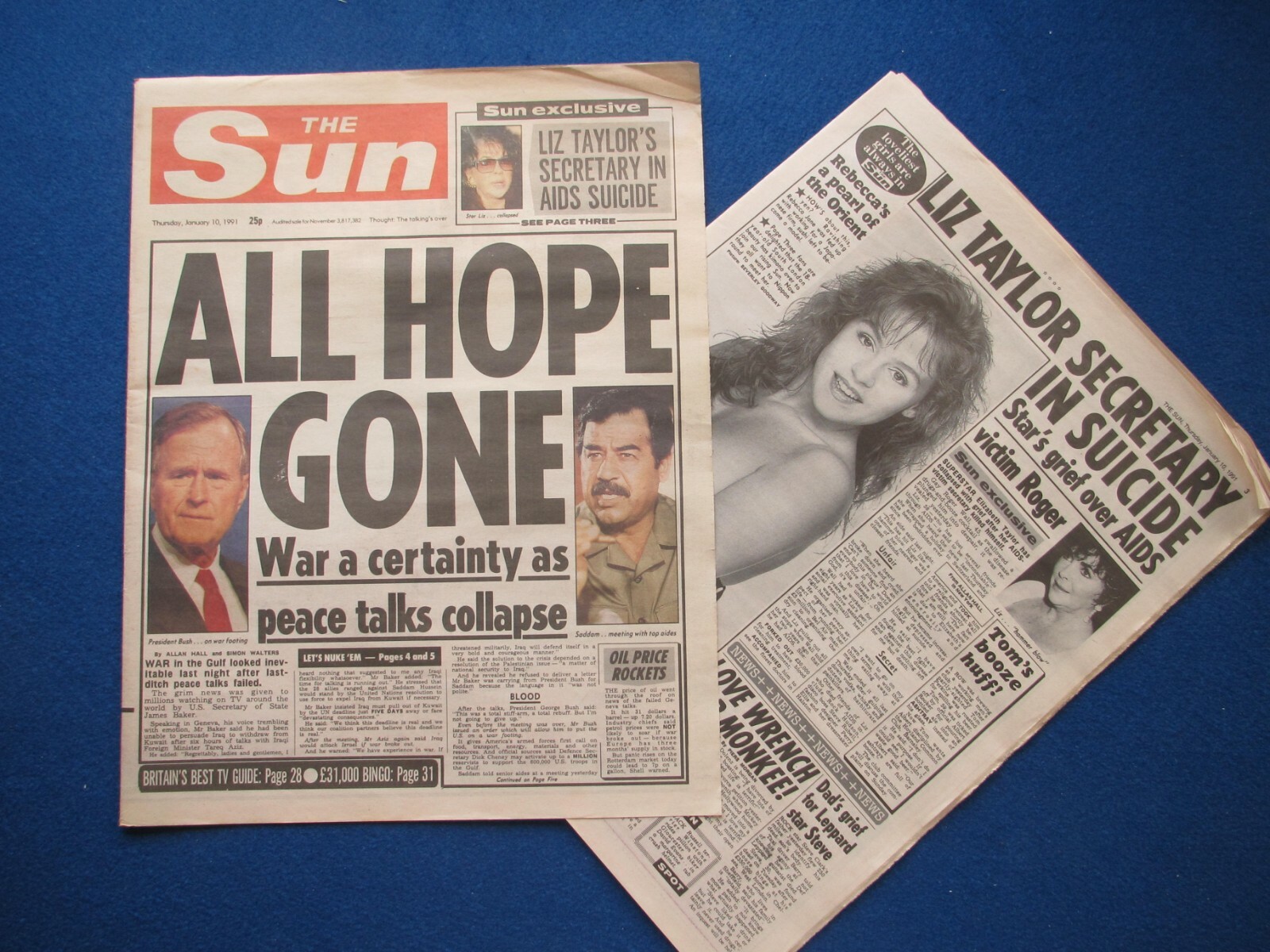 ' The Sun ' Complete original Newspapers 1991 - Your Birthday ? Page 3 ...