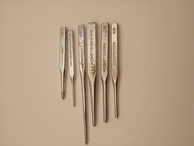 Set of 6 Craftsman Punches Workshop Hand Tools | eBay