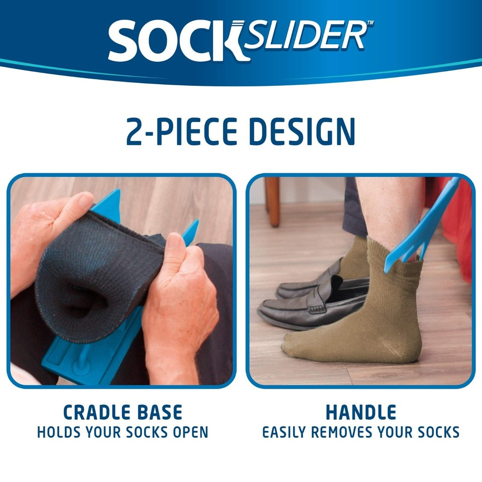 Allstar Innovations - Sock Slider - The Easy on, Easy off Sock Aid-Open ...