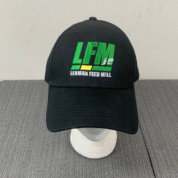 LFM Lehman Feed Mill Baseball Hat Cap Mens OSFM Black… - Gem