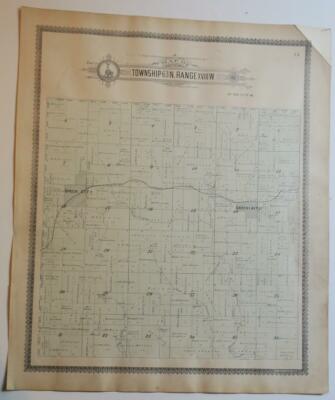 ORIG. 1895 hand-colored Map of Sullivan County,MO Township 63,N. Range ...
