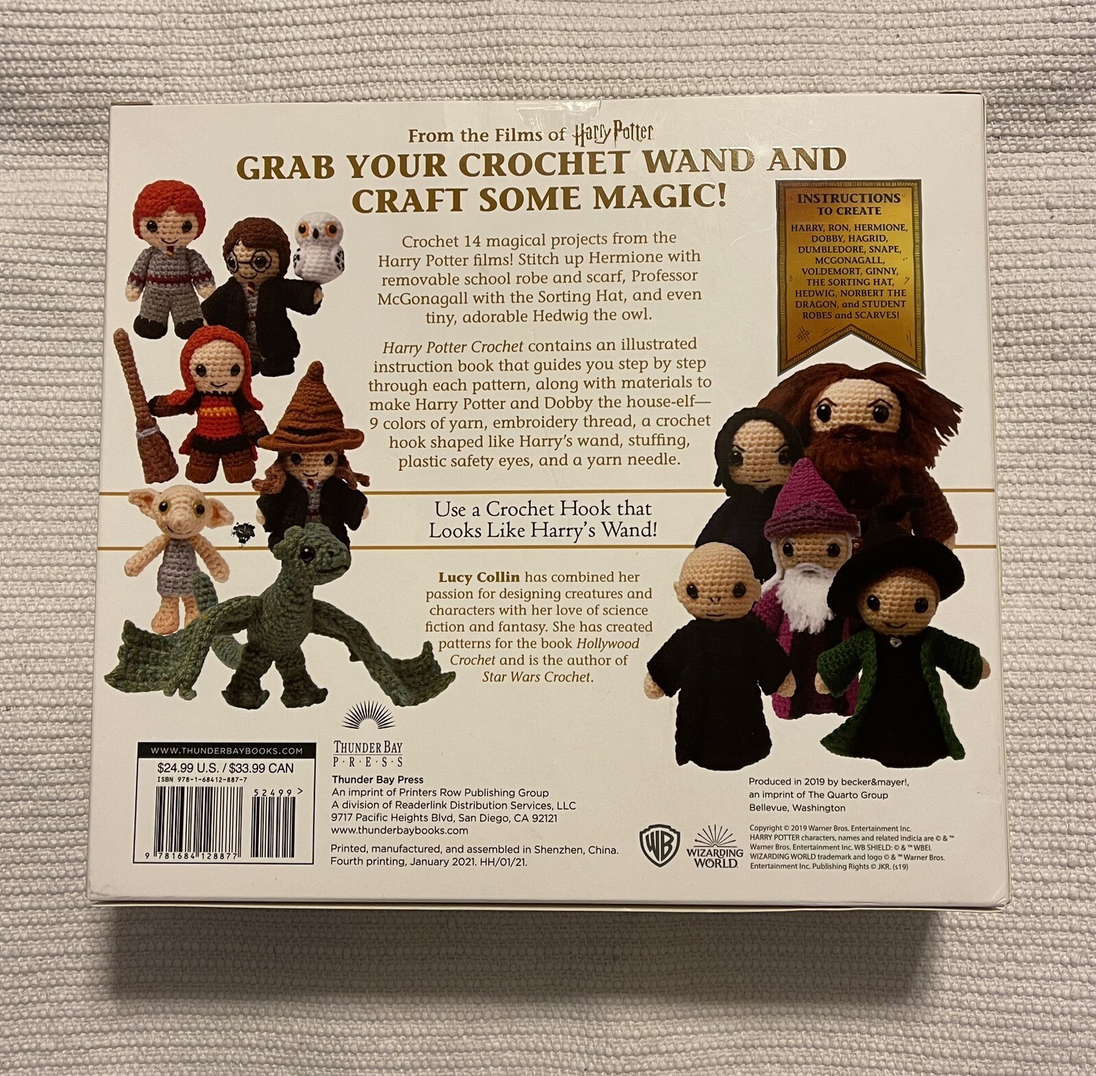 NEW HARRY POTTER CROCHET KIT by Lucy Collin - Dobby Snape Hagrid ...