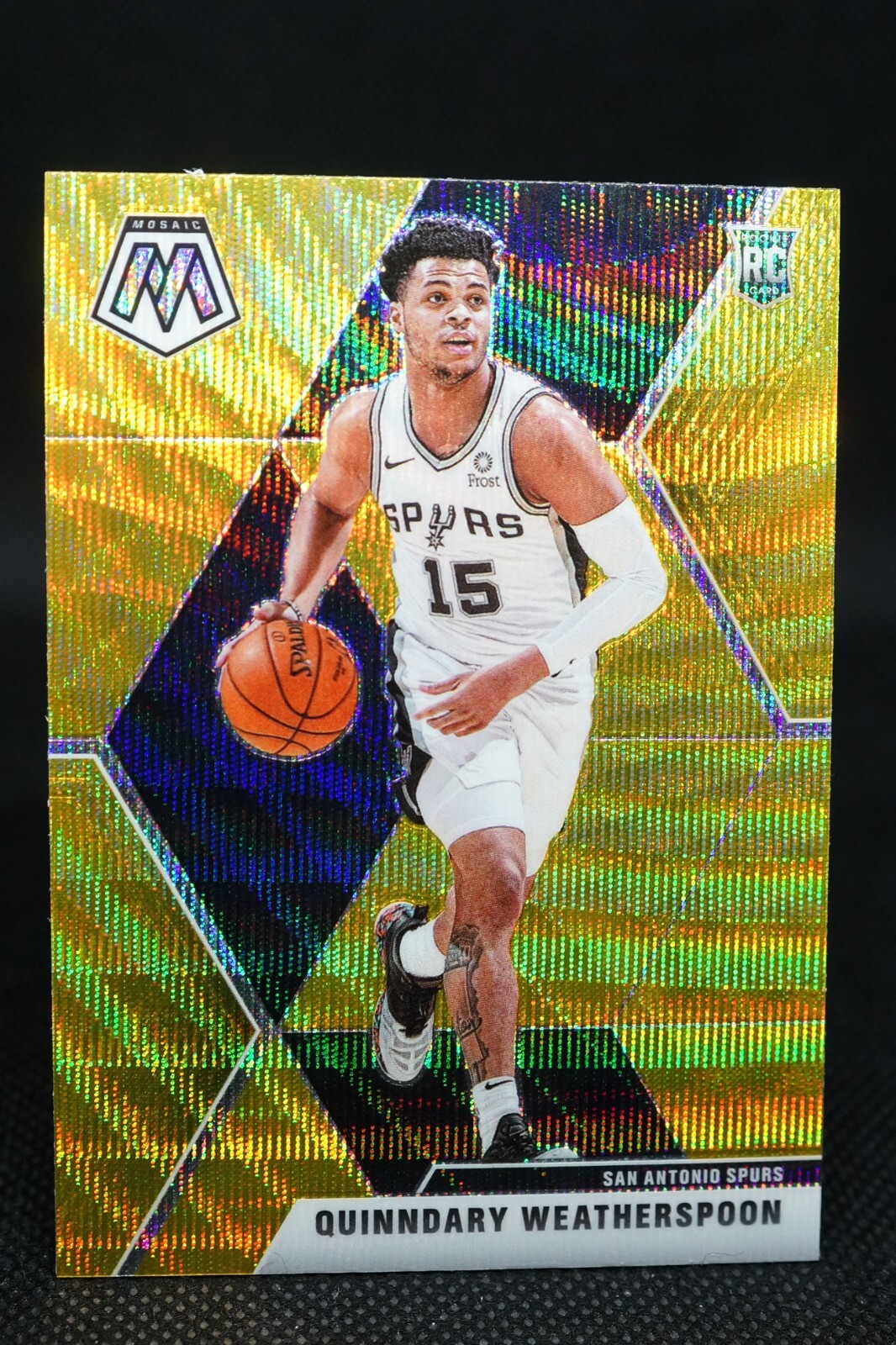 2019-20 NBA Panini Mosaic Gold Wave #204 Quinndary Weatherspoon ROOKIE ...