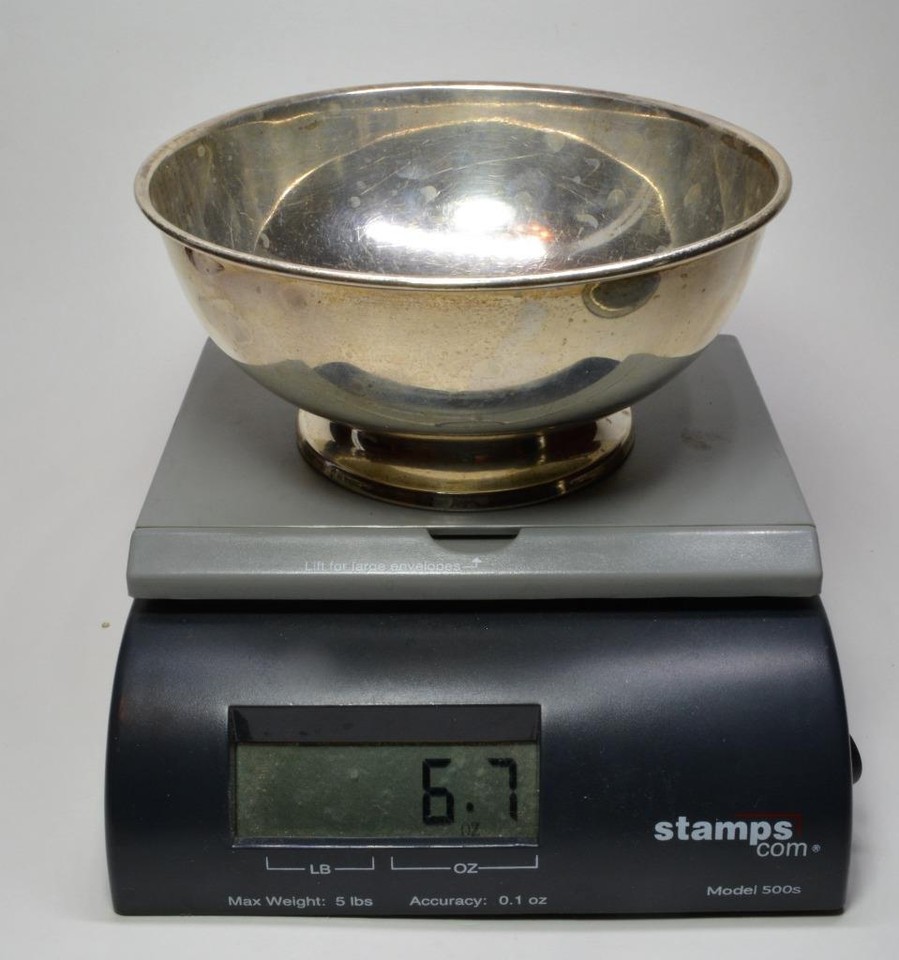 Vintage STERLING silver bowl STERLING LV 527 monogram LCM 6.7 OZ / 190 ...